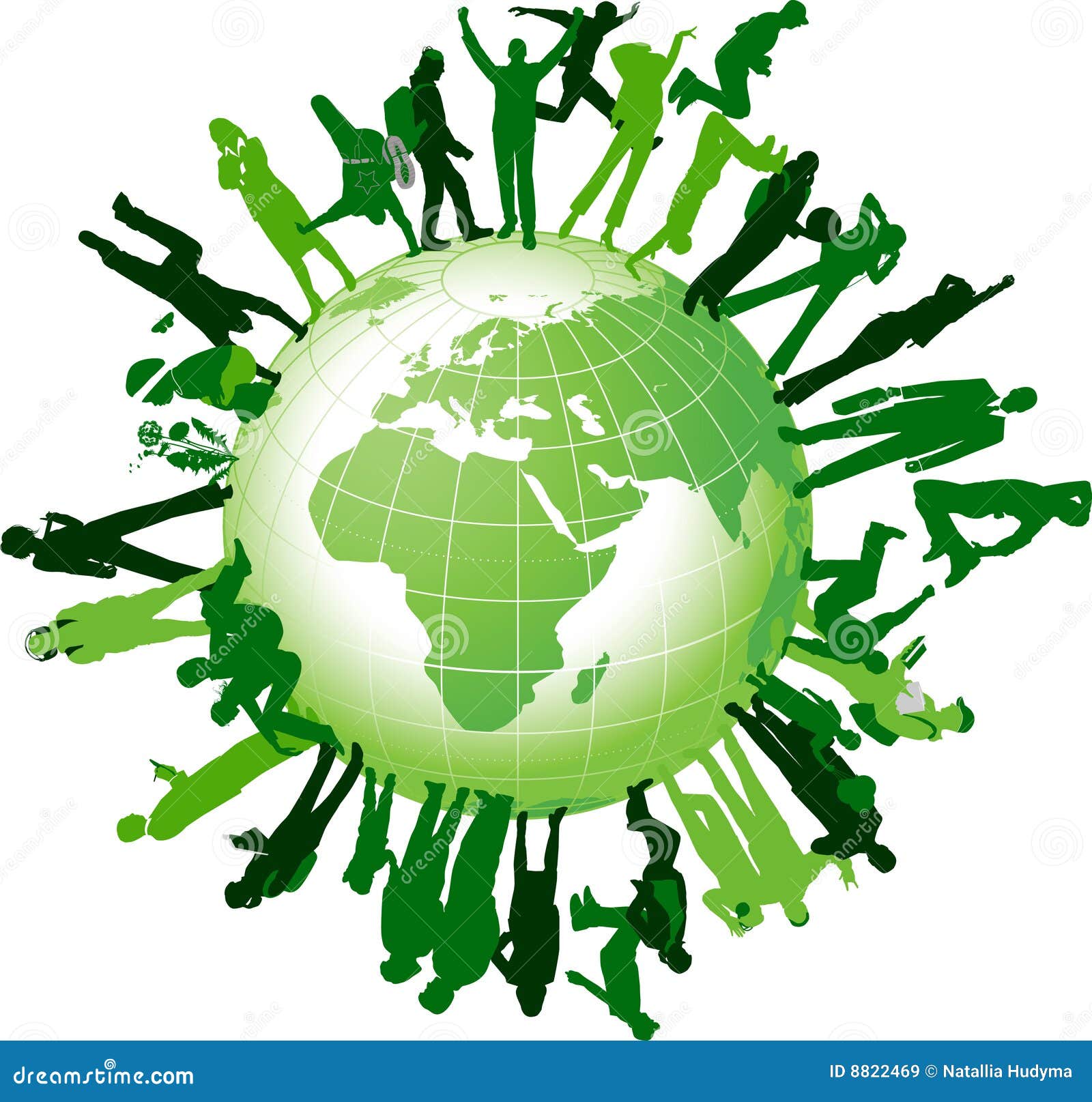 A comunidade global. ilustração do vetor. Ilustração de vetor - 8822469