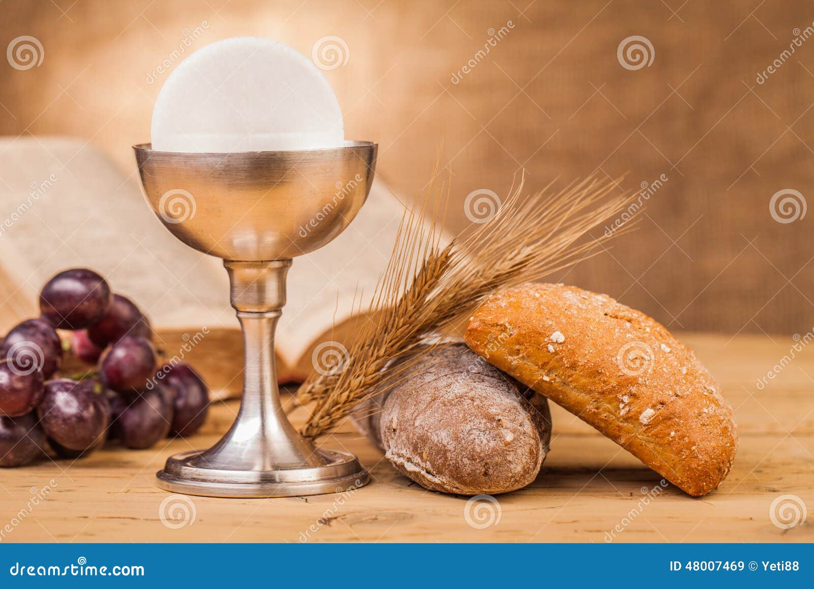 Comunione Santa Di Chrystian Immagine Stock - Immagine di cappellano ...