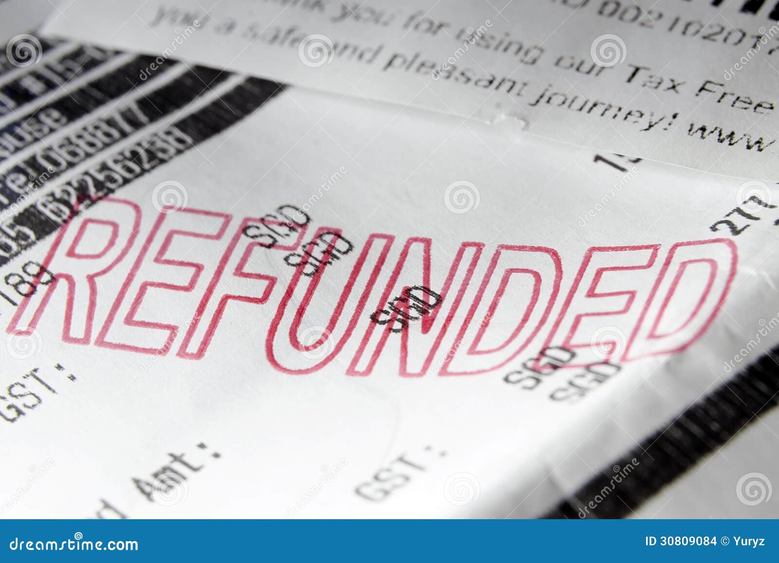 Con franquicia devuelto foto de archivo. Imagen de minorista - 30809084