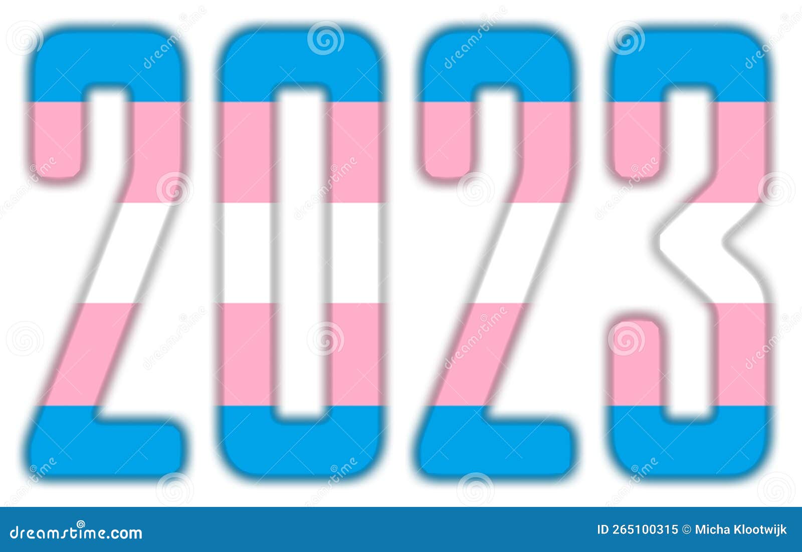 2023 Con La Bandera Del Orgullo Trans Stock de ilustración ...