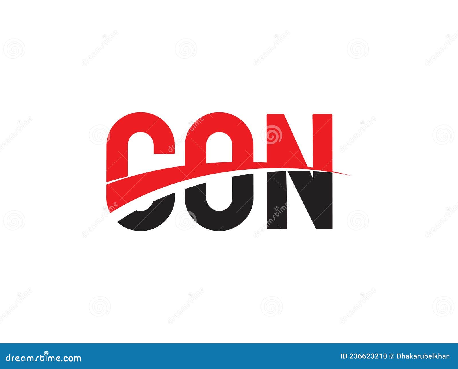 CON Letter Initial Logo Design Vector Illustration Stock Vector ...