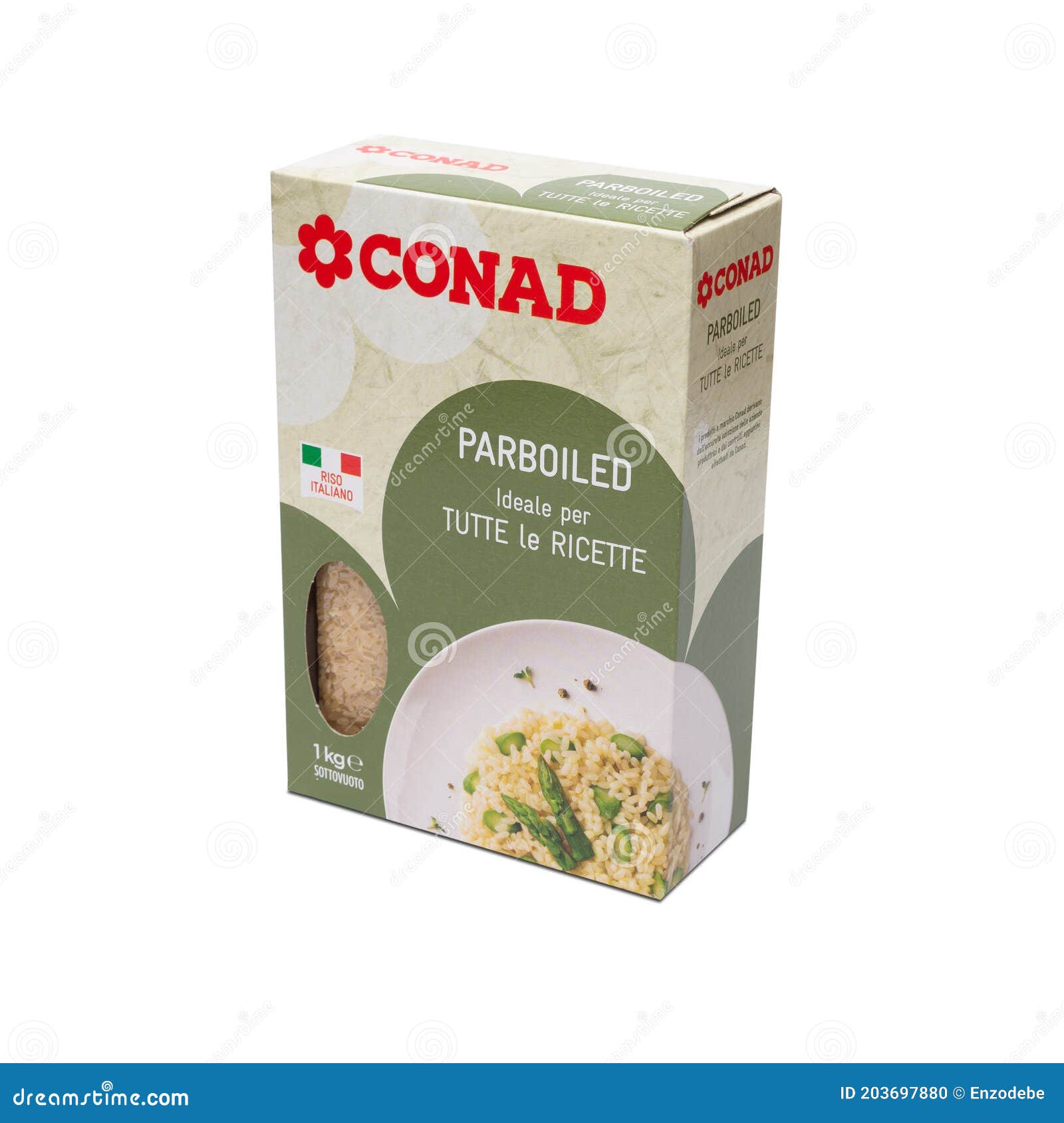 Conad Brand Vacuum Packed Rice Pack Editorial Image - Image of ...