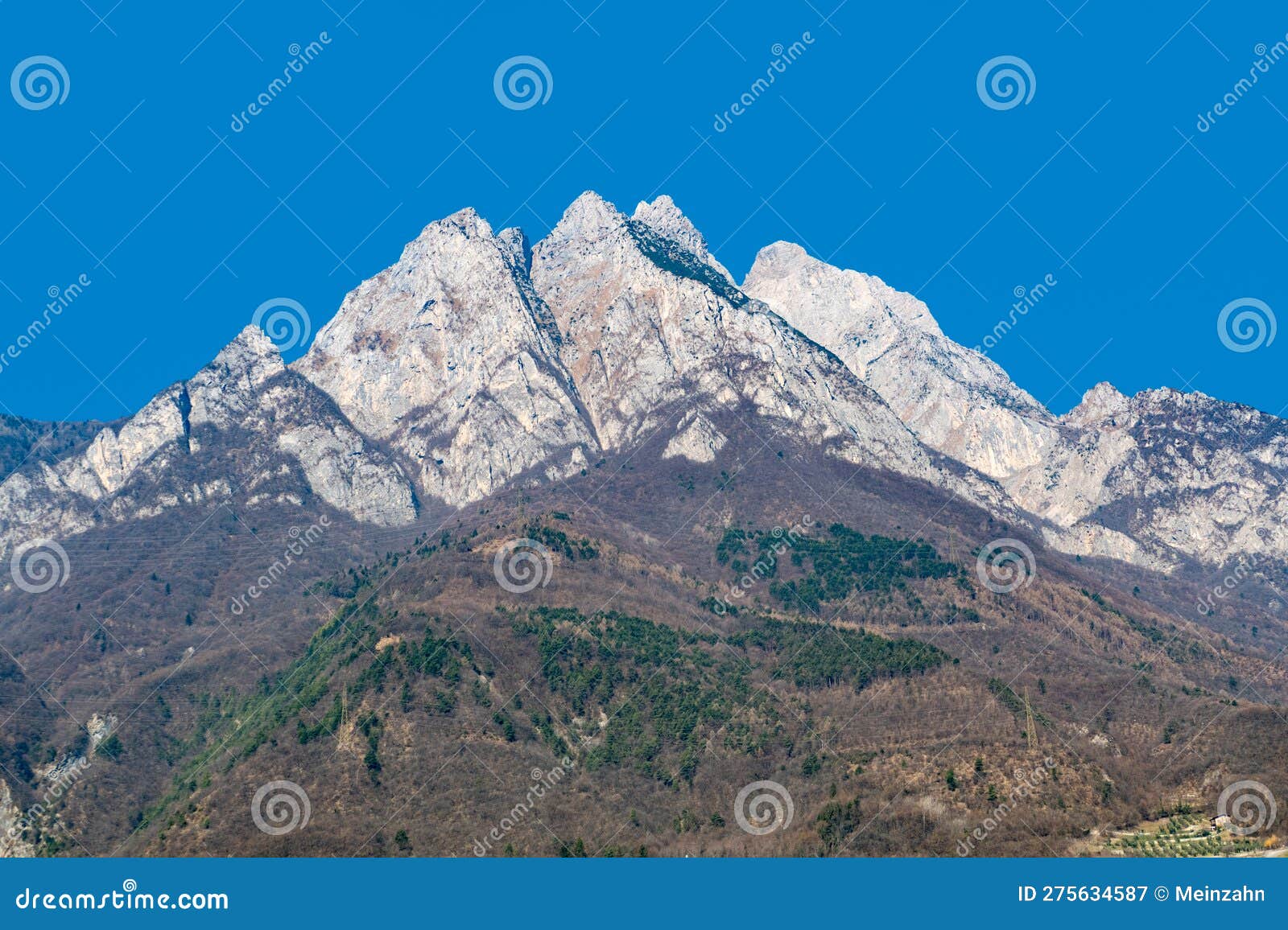The Concarena Group Seen from Eastern Side, from Val Camonica Stock ...