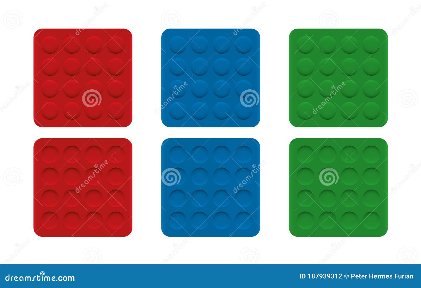 Concave Convex Optical Illusion Circles Plates Vector Illustration ...