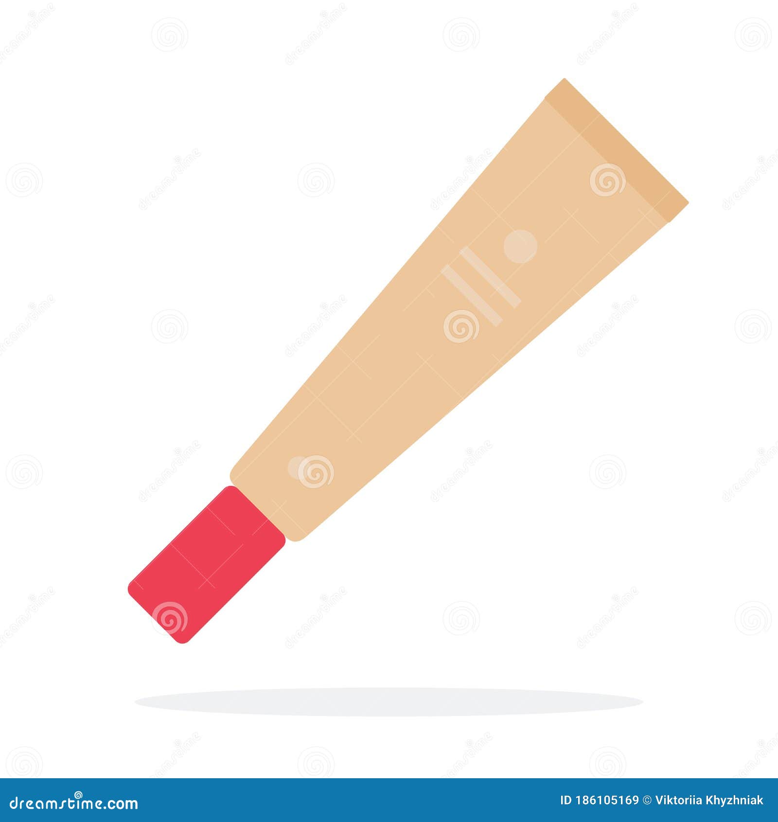 Concealer Vector Flat Material Design Isolated Object on White ...