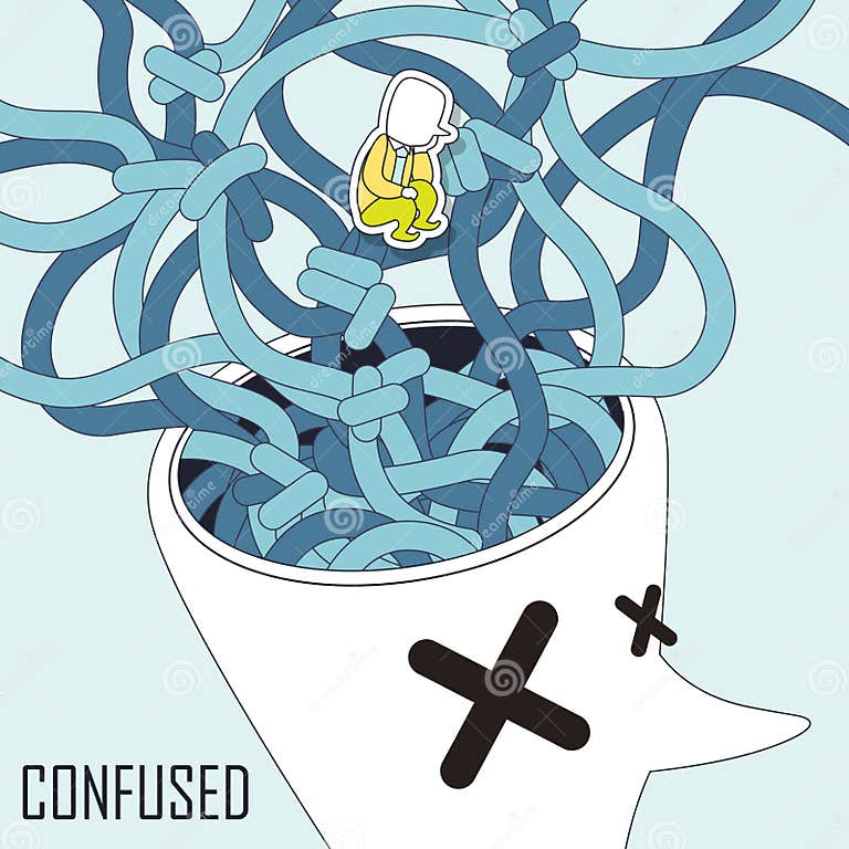 Conceito confuso ilustração do vetor. Ilustração de placa - 55442463