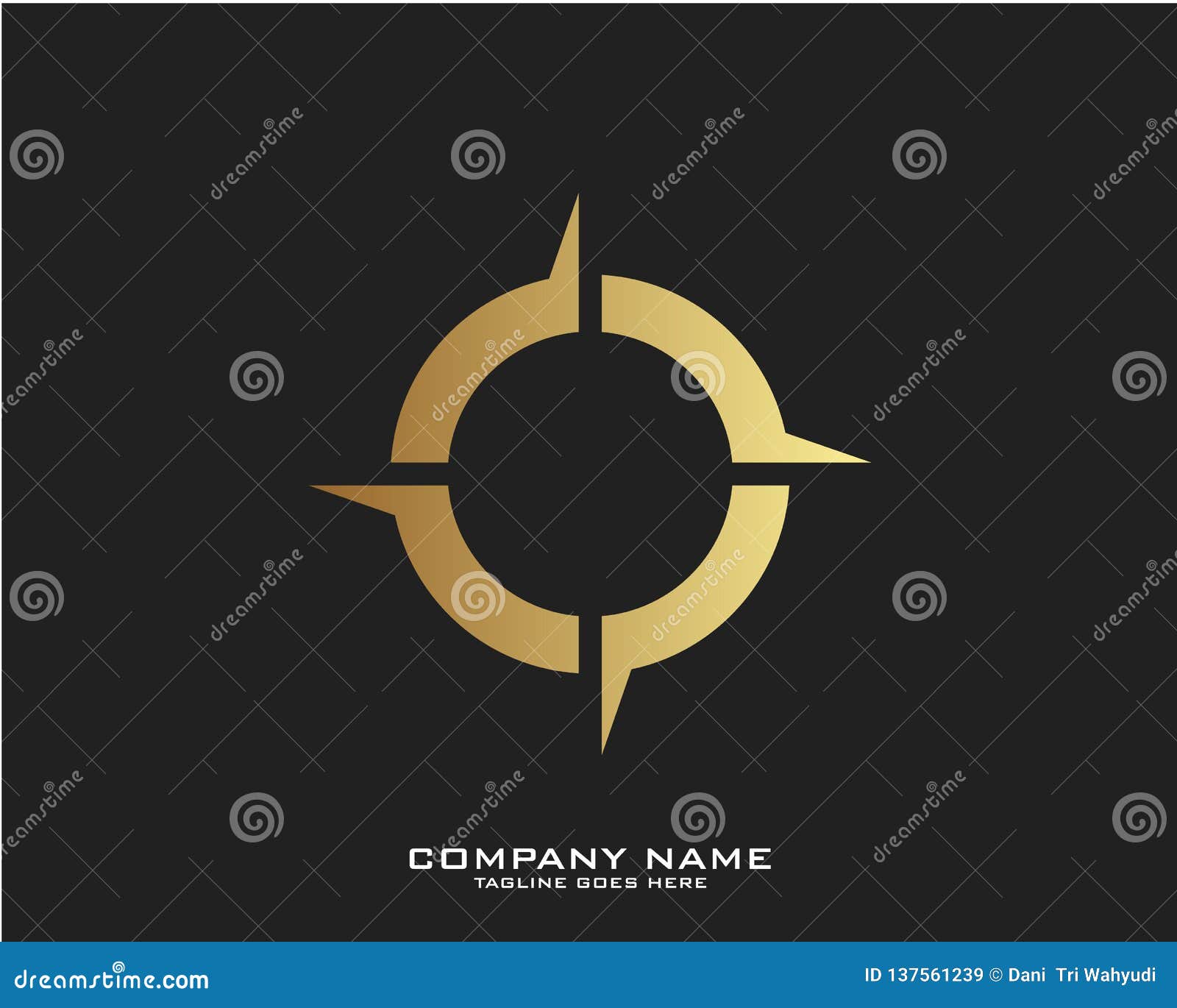 Conceito Criativo Logo Design Template Do Compasso - Vetor Ilustração ...