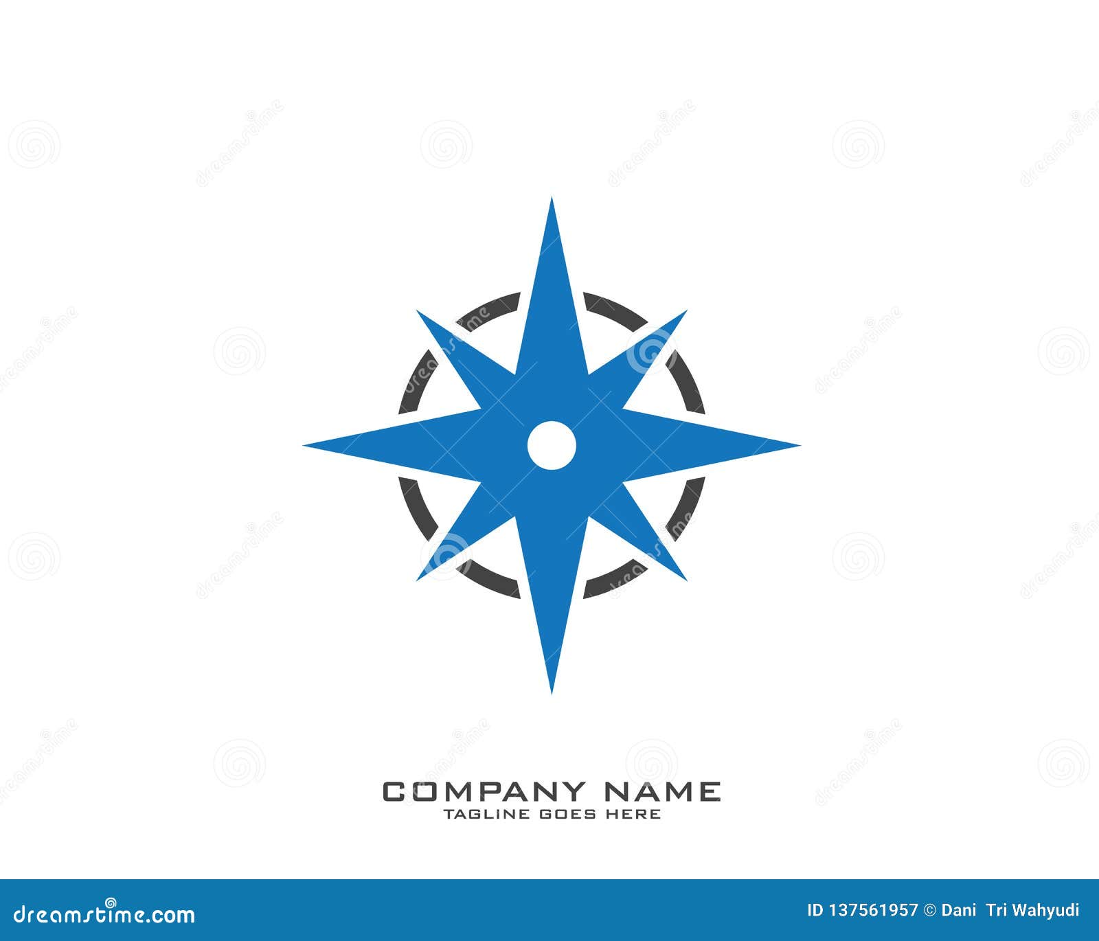 Conceito Criativo Logo Design Template Do Compasso - Vetor Ilustração ...