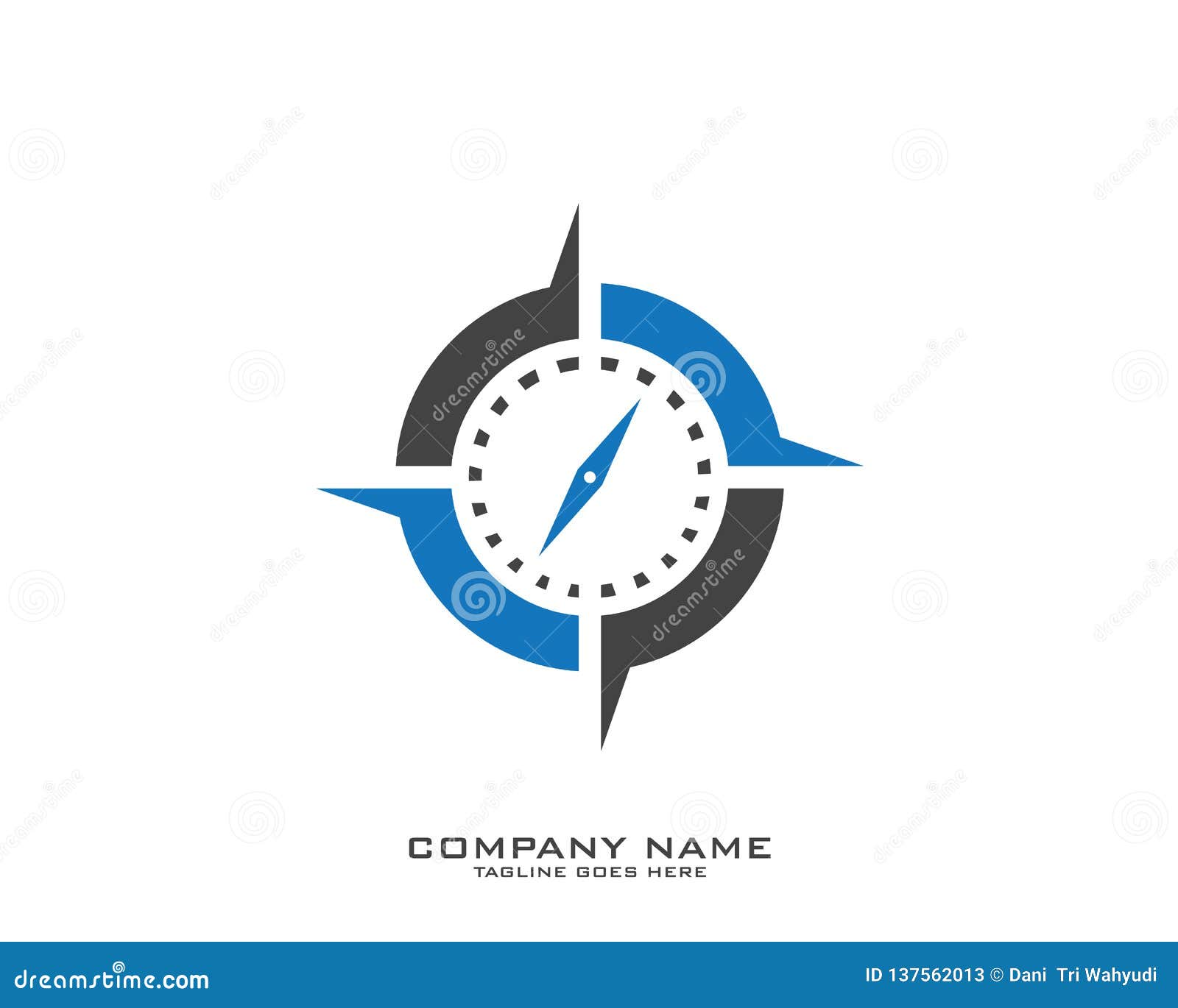 Conceito Criativo Logo Design Template Do Compasso - Vetor Ilustração ...