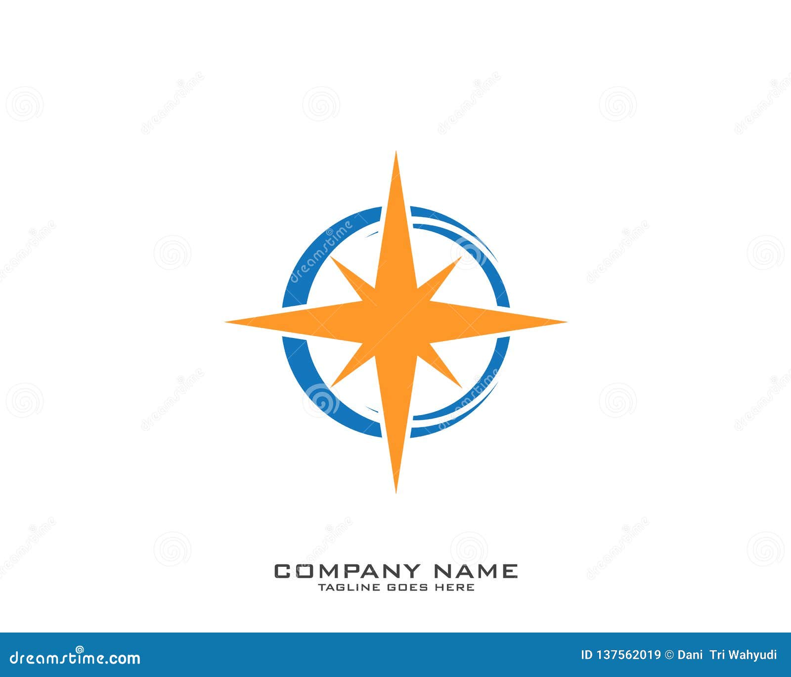 Conceito Criativo Logo Design Template Do Compasso - Vetor Ilustração ...