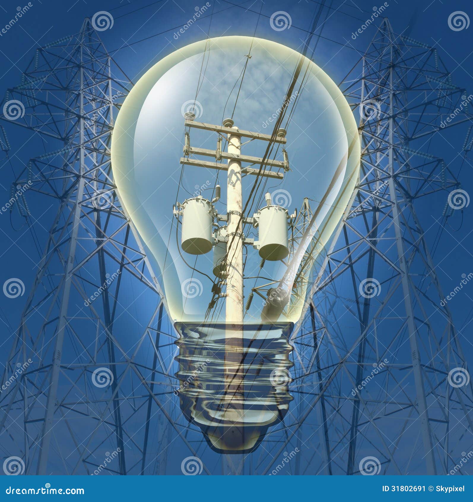 Conceito da eletricidade ilustração stock. Ilustração de eficiência ...