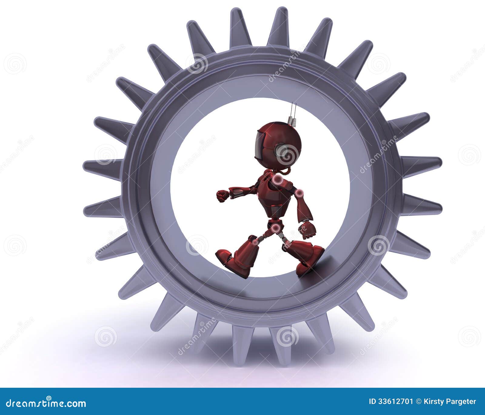 Conceito De Android E Das Engrenagens Ilustração Stock - Ilustração de ...