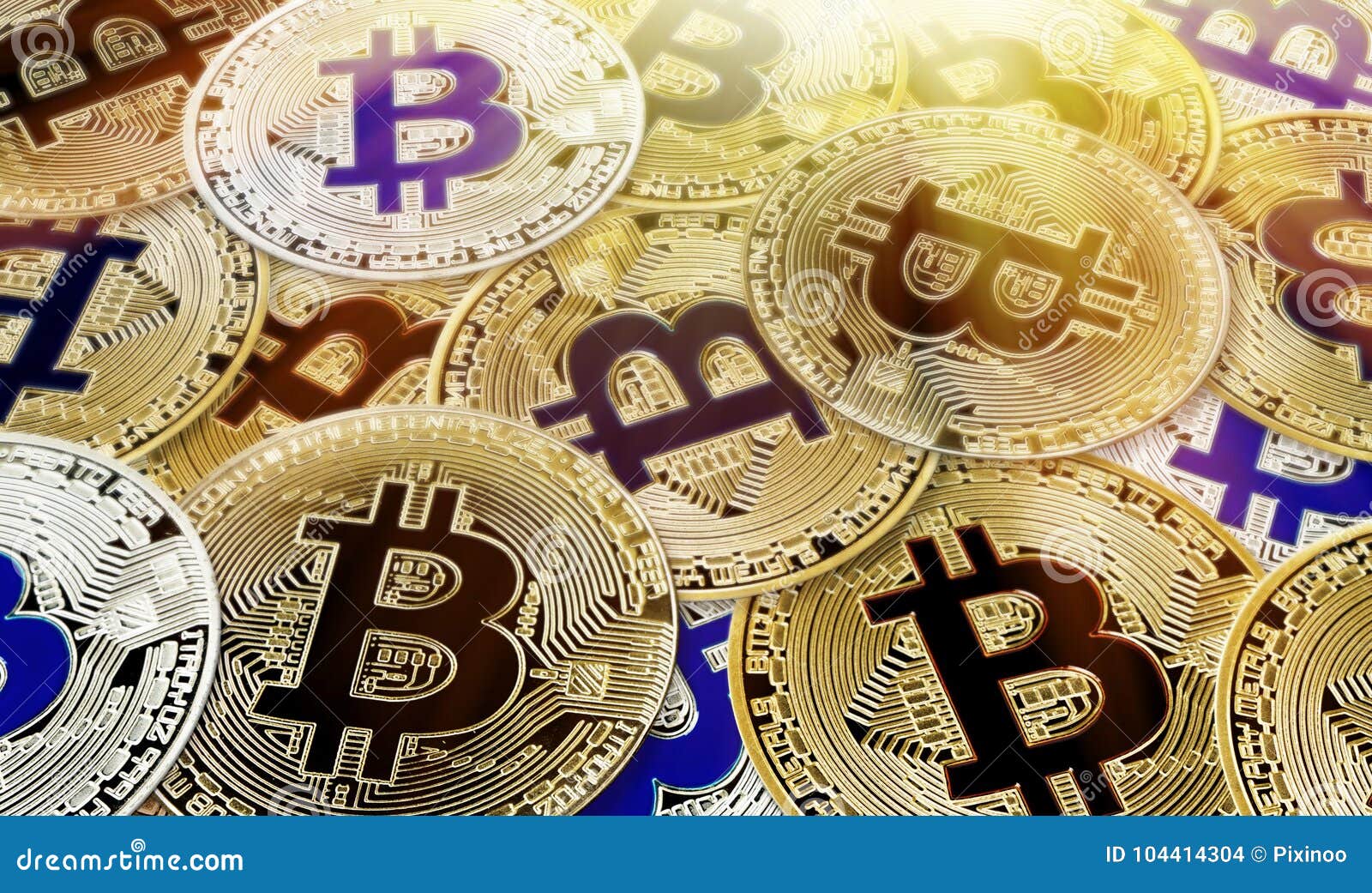 Conceito De Bitcoin Cryptocurrency De Moedas Virtuais Do Fundo Virtual ...