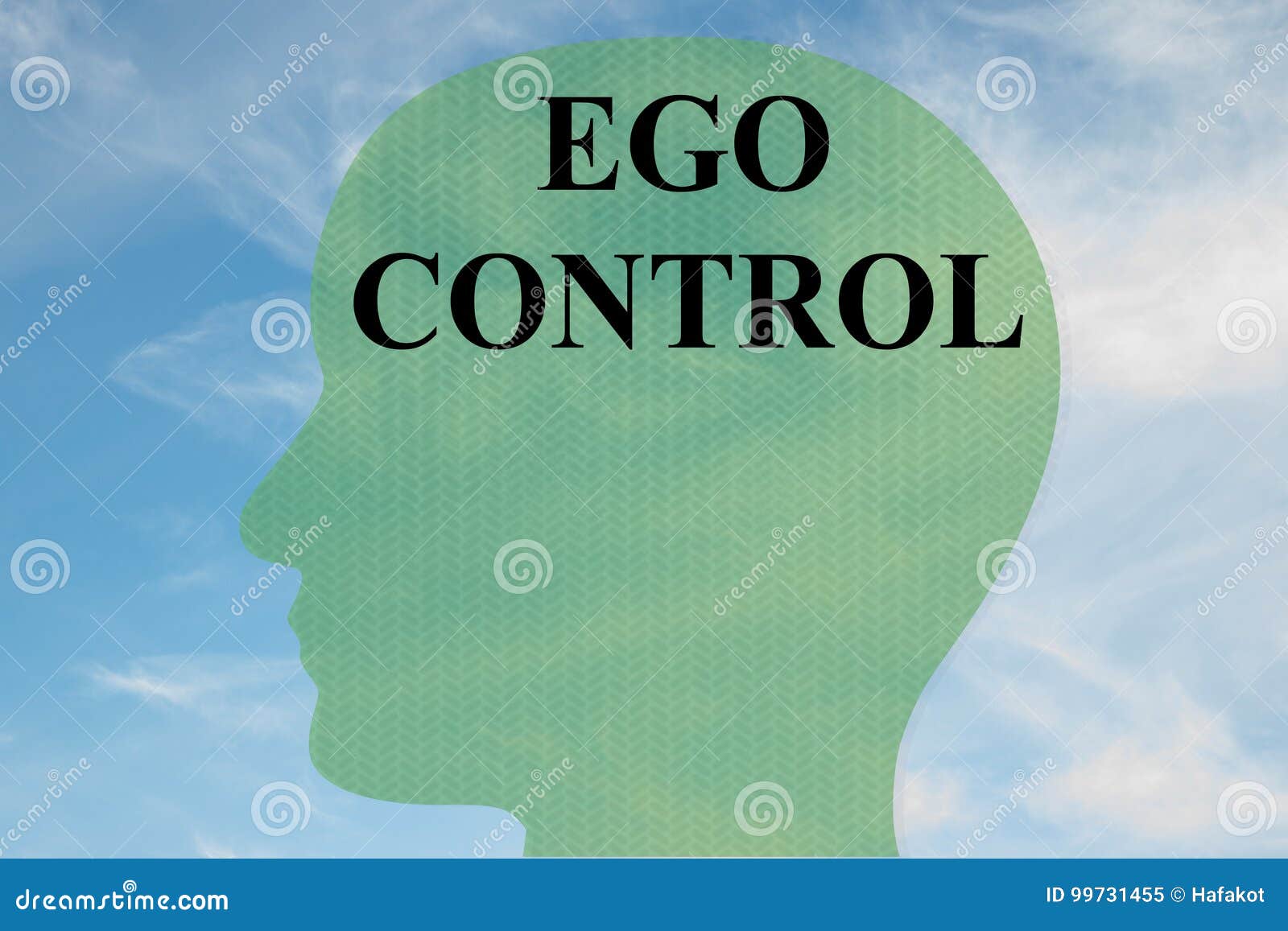 Conceito De Controle Do Ego Ilustração Stock - Ilustração de macho ...