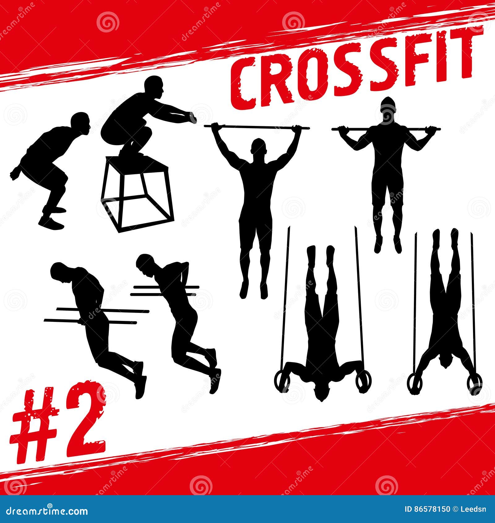 Conceito de Crossfit ilustração do vetor. Ilustração de levanta - 86578150