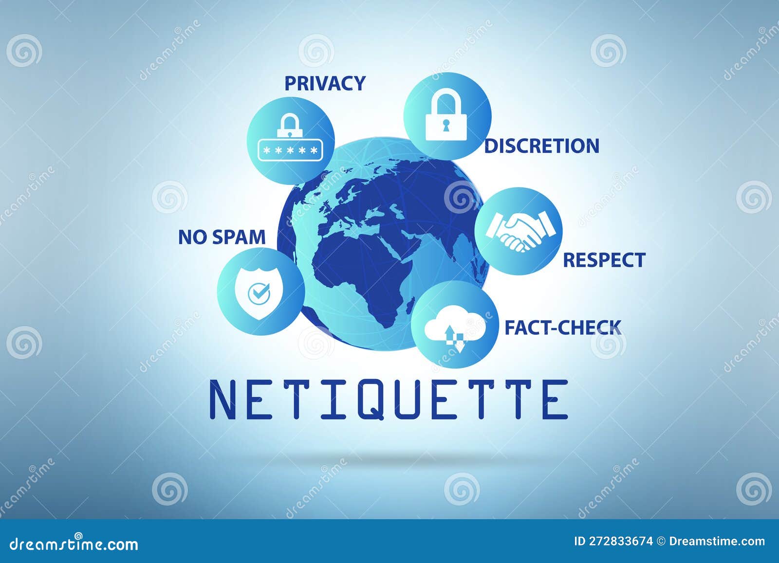 Conceito De Etiqueta E Netiqueta Ilustração Stock - Ilustração de ...