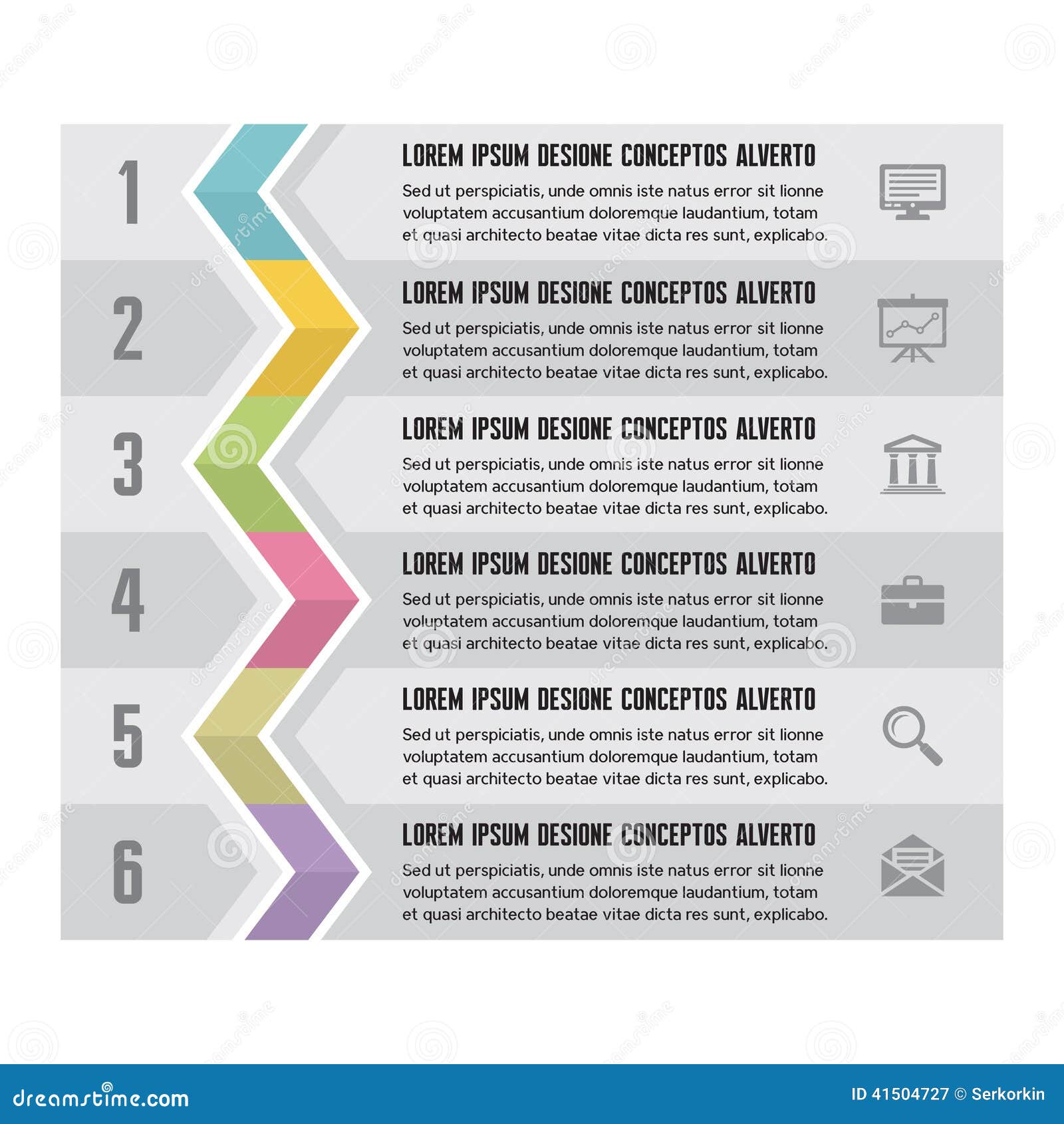 Conceito De Infographic - Opção Numerada Com ícones Ilustração do Vetor ...