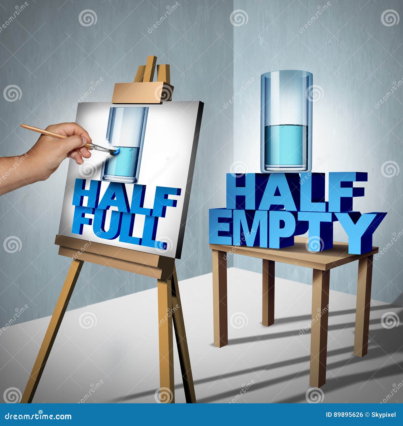 Conceito De Pensamento Positivo Ilustração Stock - Ilustração de ...