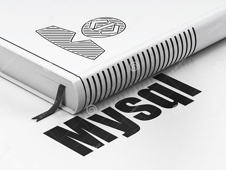Conceito De Software: Programador Do Livro, MySQL No Fundo Branco ...