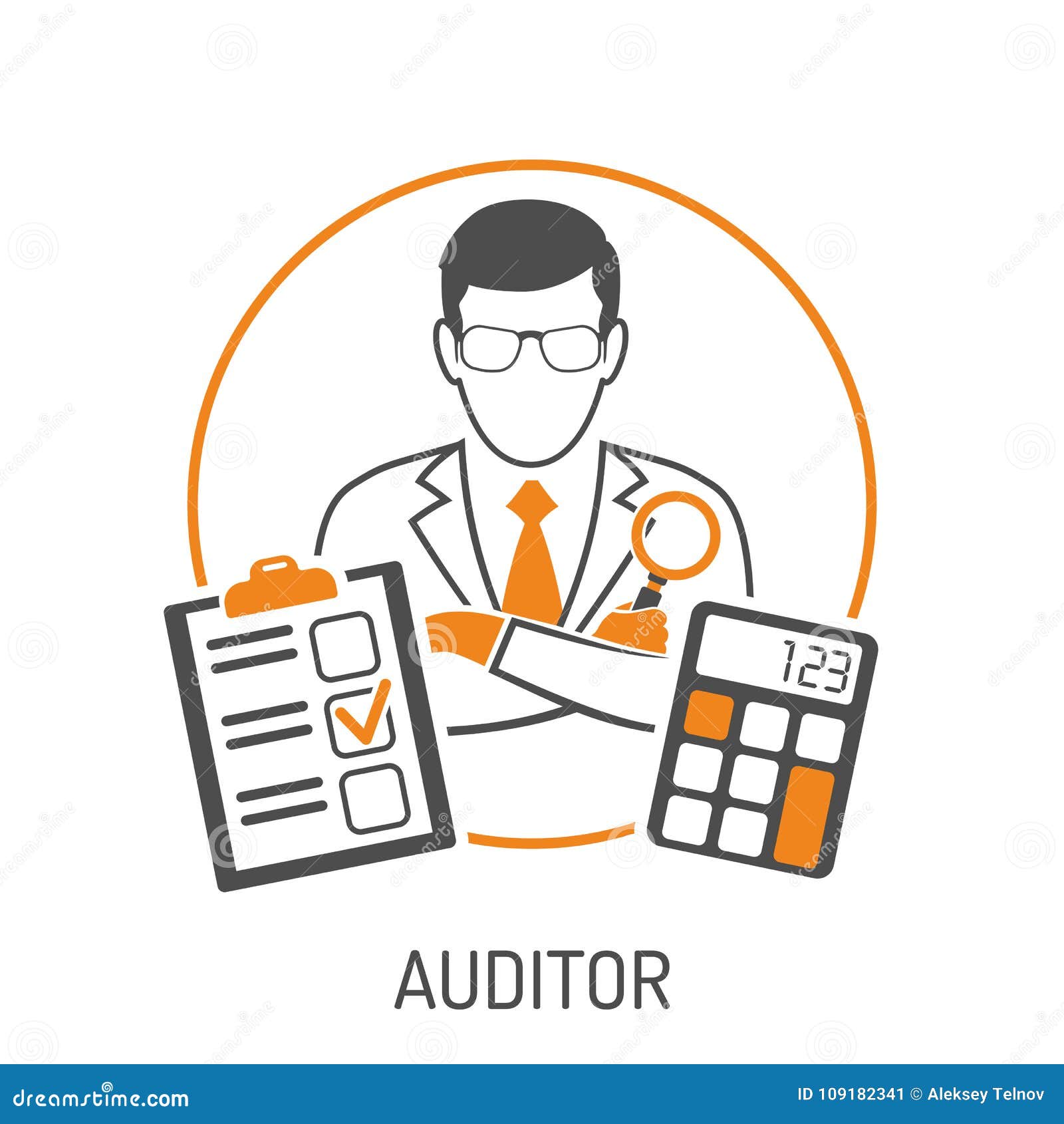 Conceito Do Auditor E De Contabilidade Ilustração do Vetor - Ilustração ...