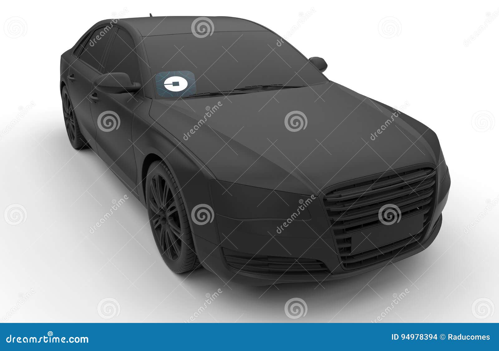 Conceito Do Carro 3D Do Preto De Uber Imagem de Stock Editorial ...