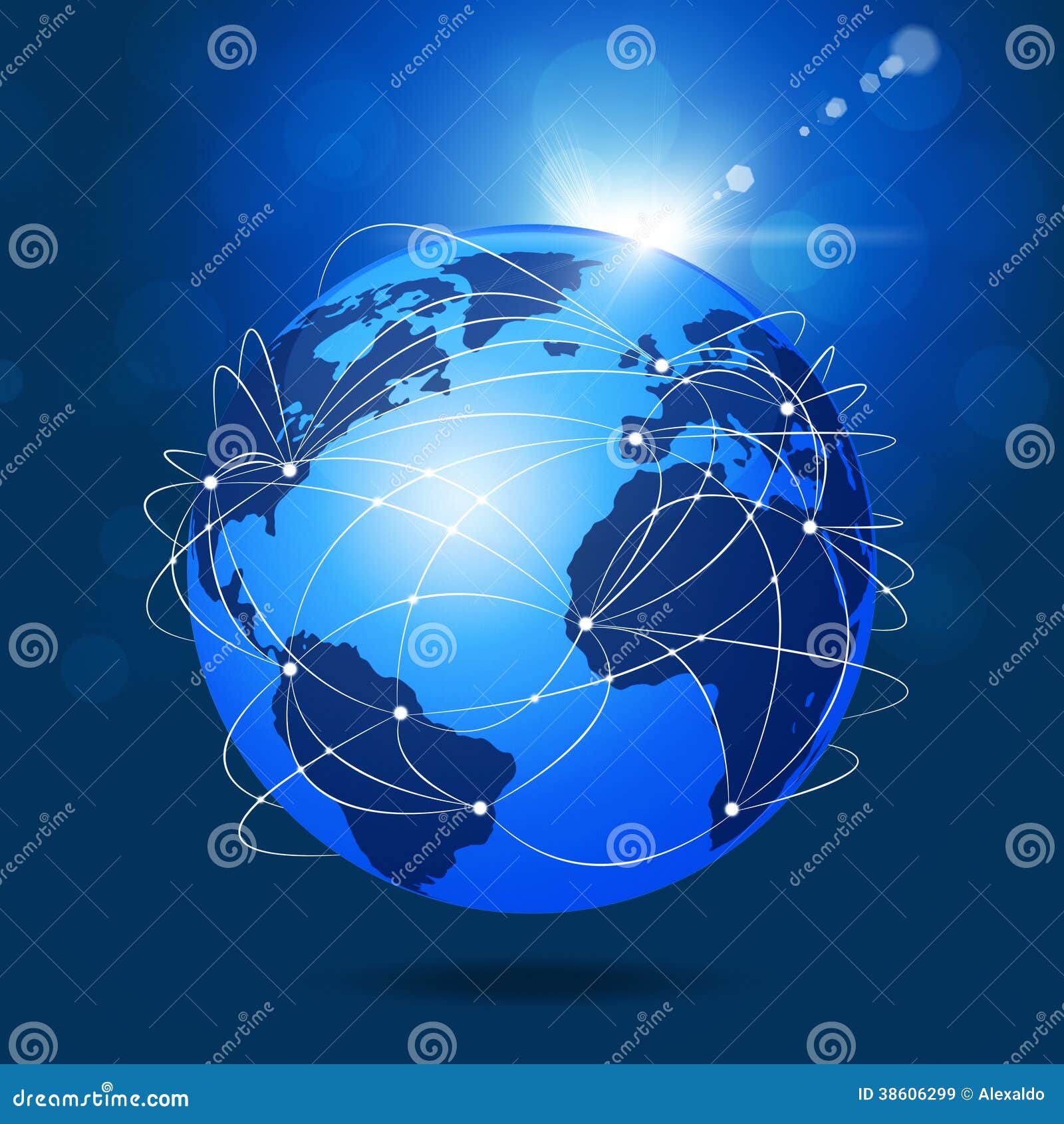 Conceito do Internet ilustração stock. Ilustração de geométrico - 38606299