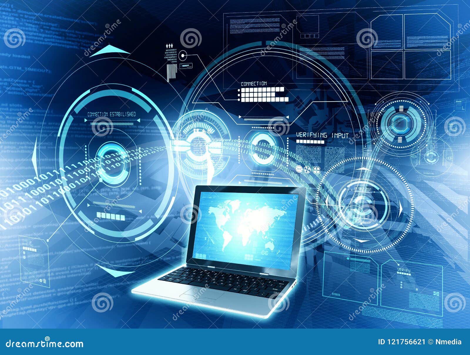 Conceito Do Processo De Dados Do Internet Ilustração Stock - Ilustração ...