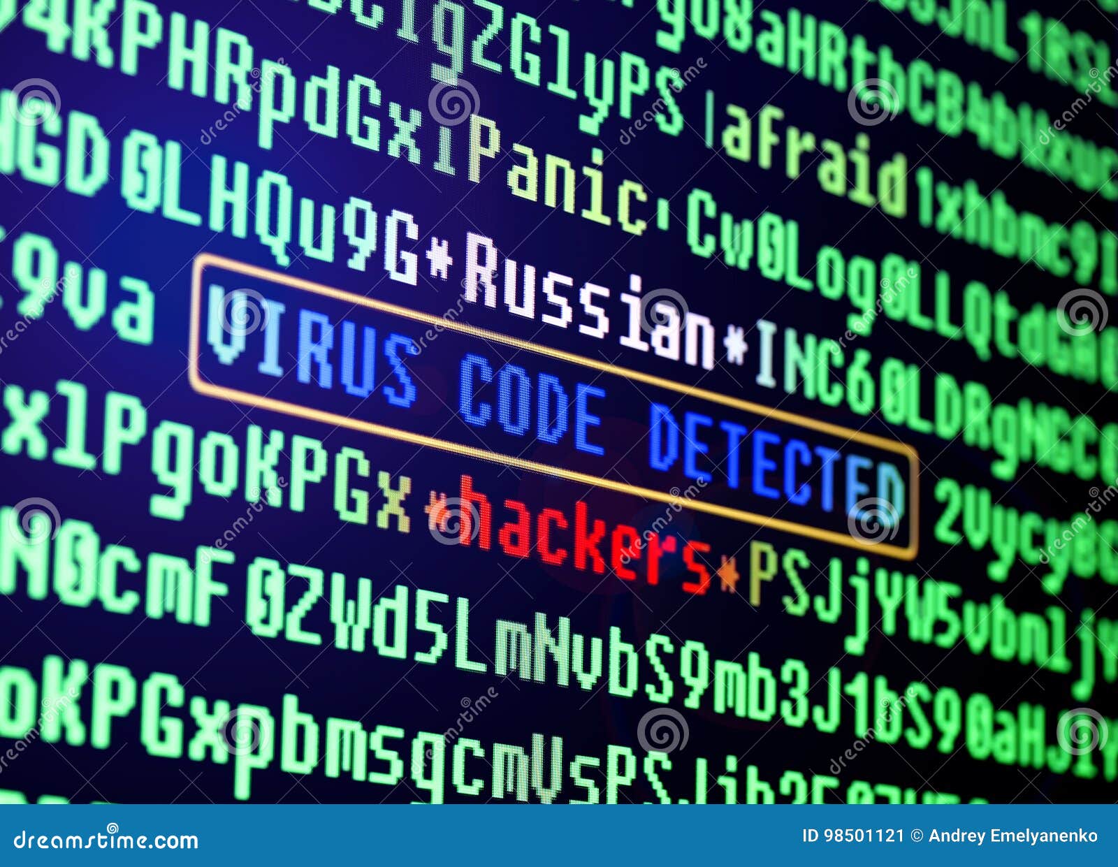 Conceito Do Vírus De Computador Vírus No Código Do Programa Ilustração ...