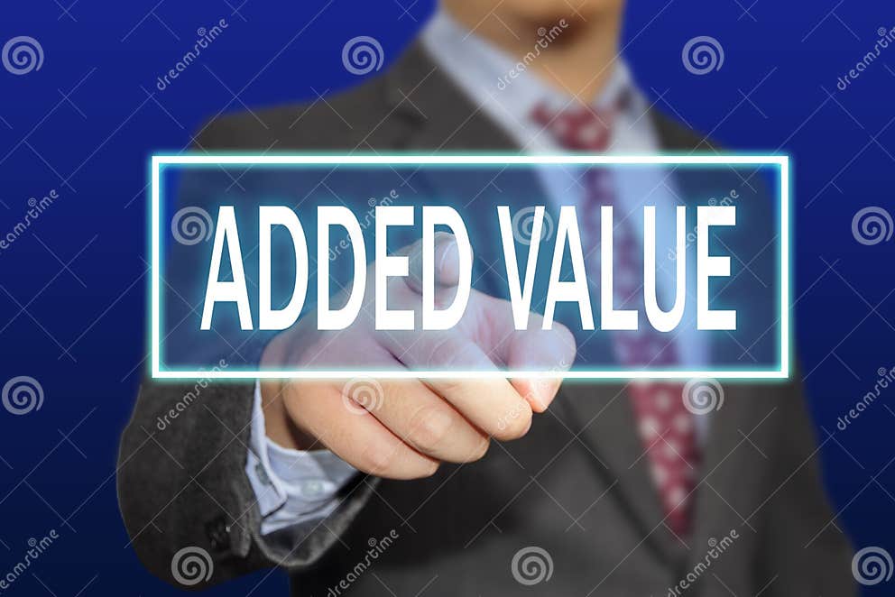 Conceito Do Valor Adicionado Imagem de Stock - Imagem de transparente ...