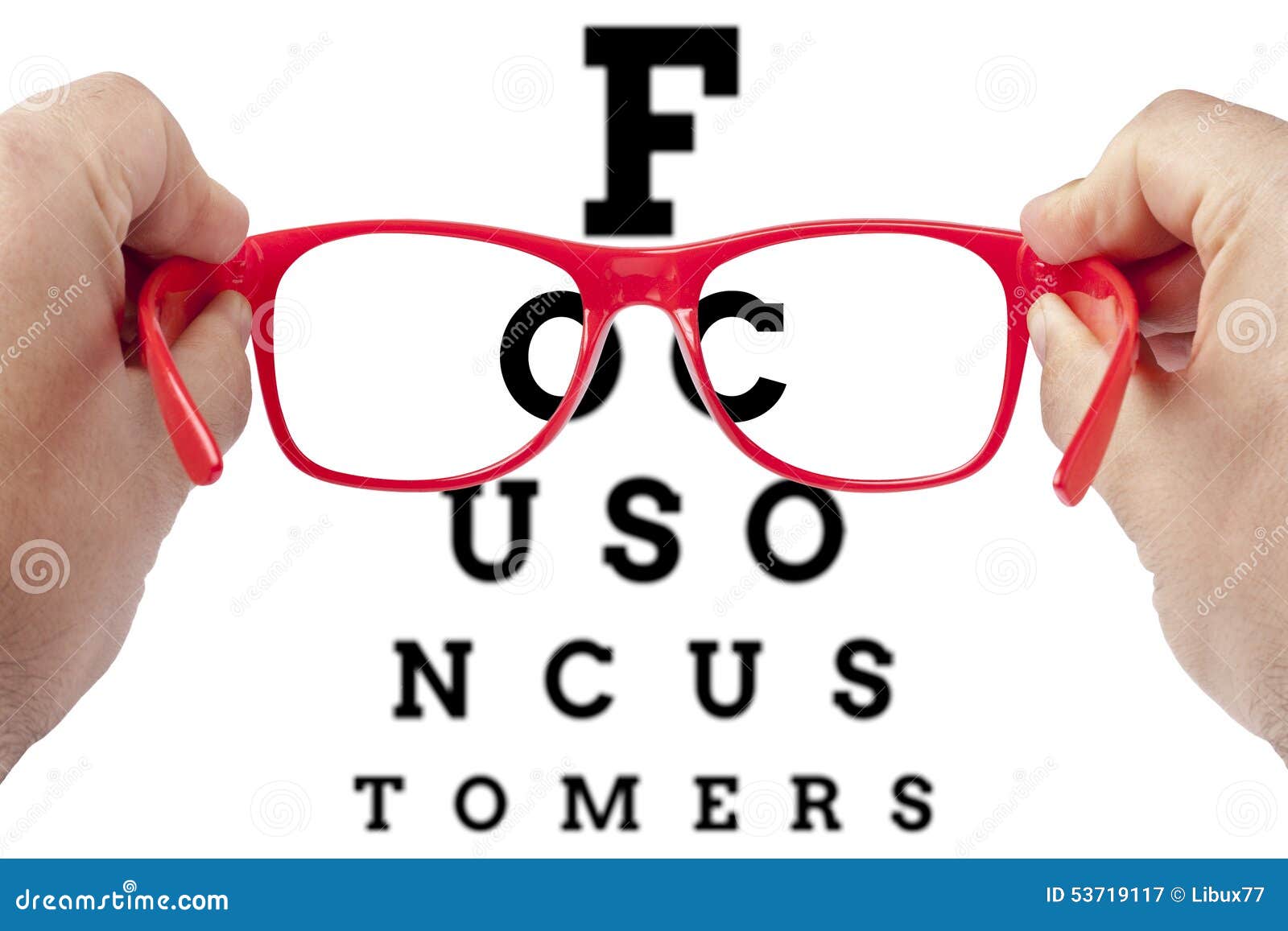 Conceito Dos Espetáculos Dos Clientes Do Cliente Do Foco Imagem de ...