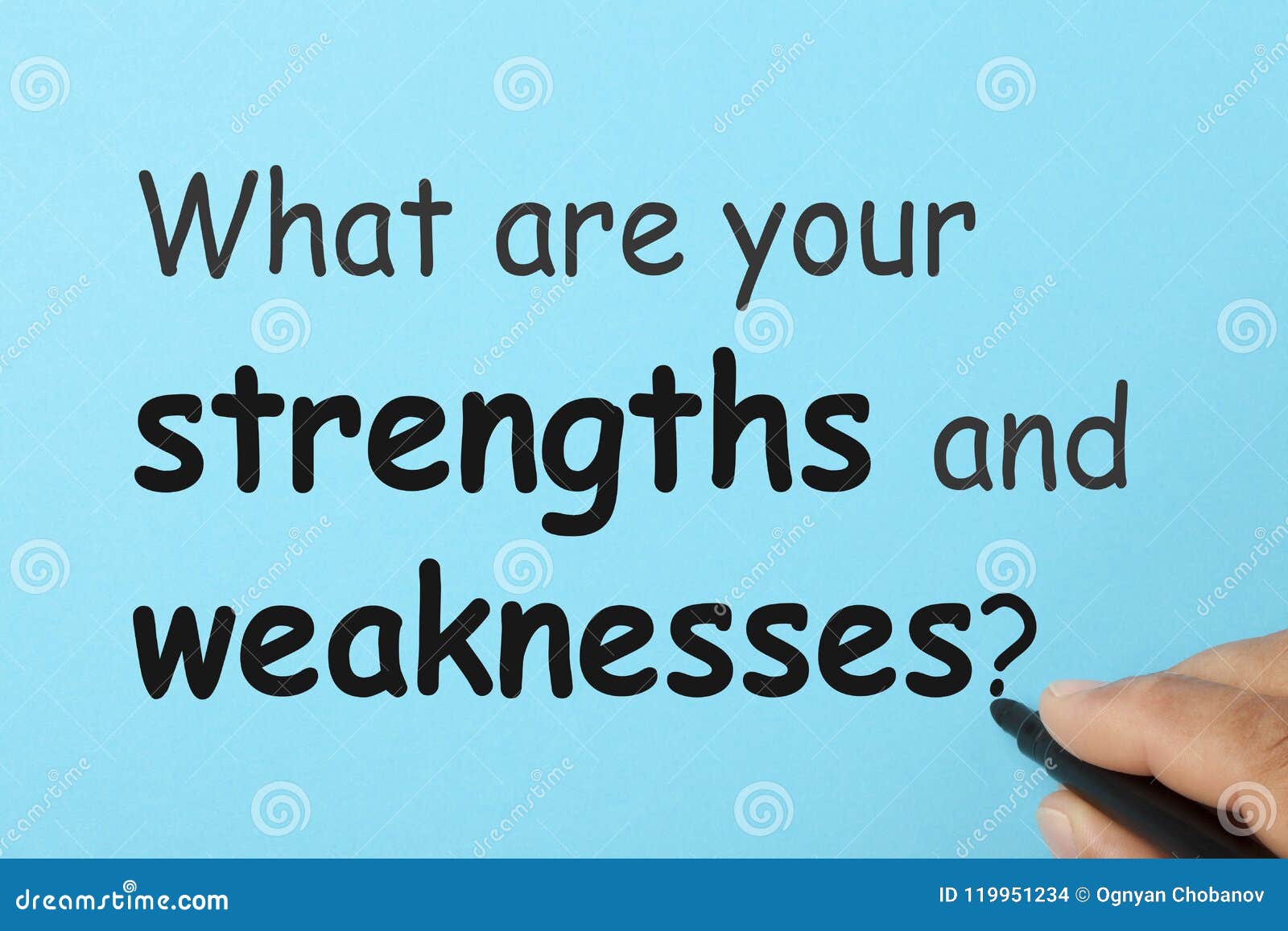 Conceito Dos Pontos Fortes E Fracos Foto de Stock - Imagem de pessoal ...