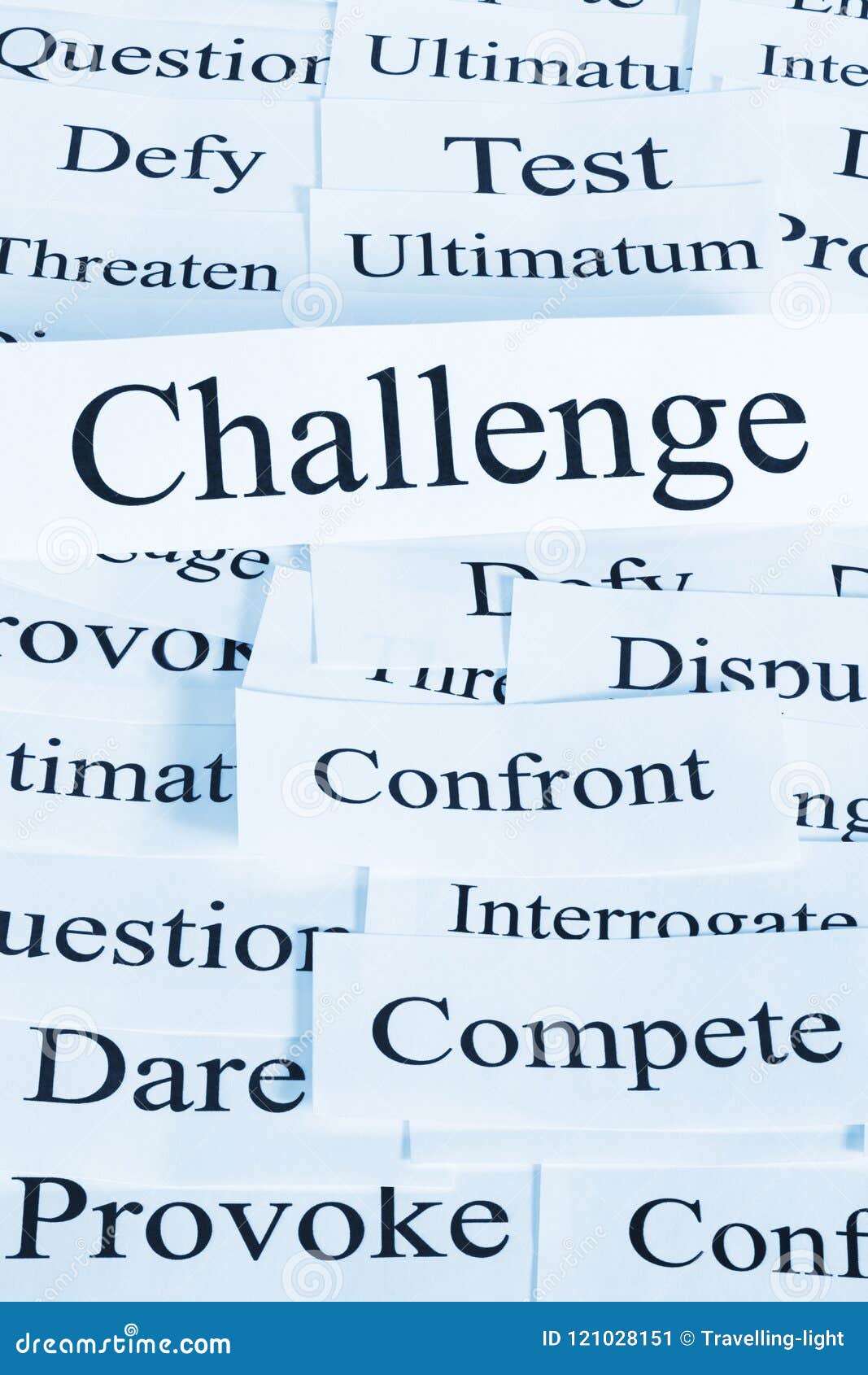 Conceito E Palavras Do Desafio Imagem de Stock - Imagem de desafiado ...