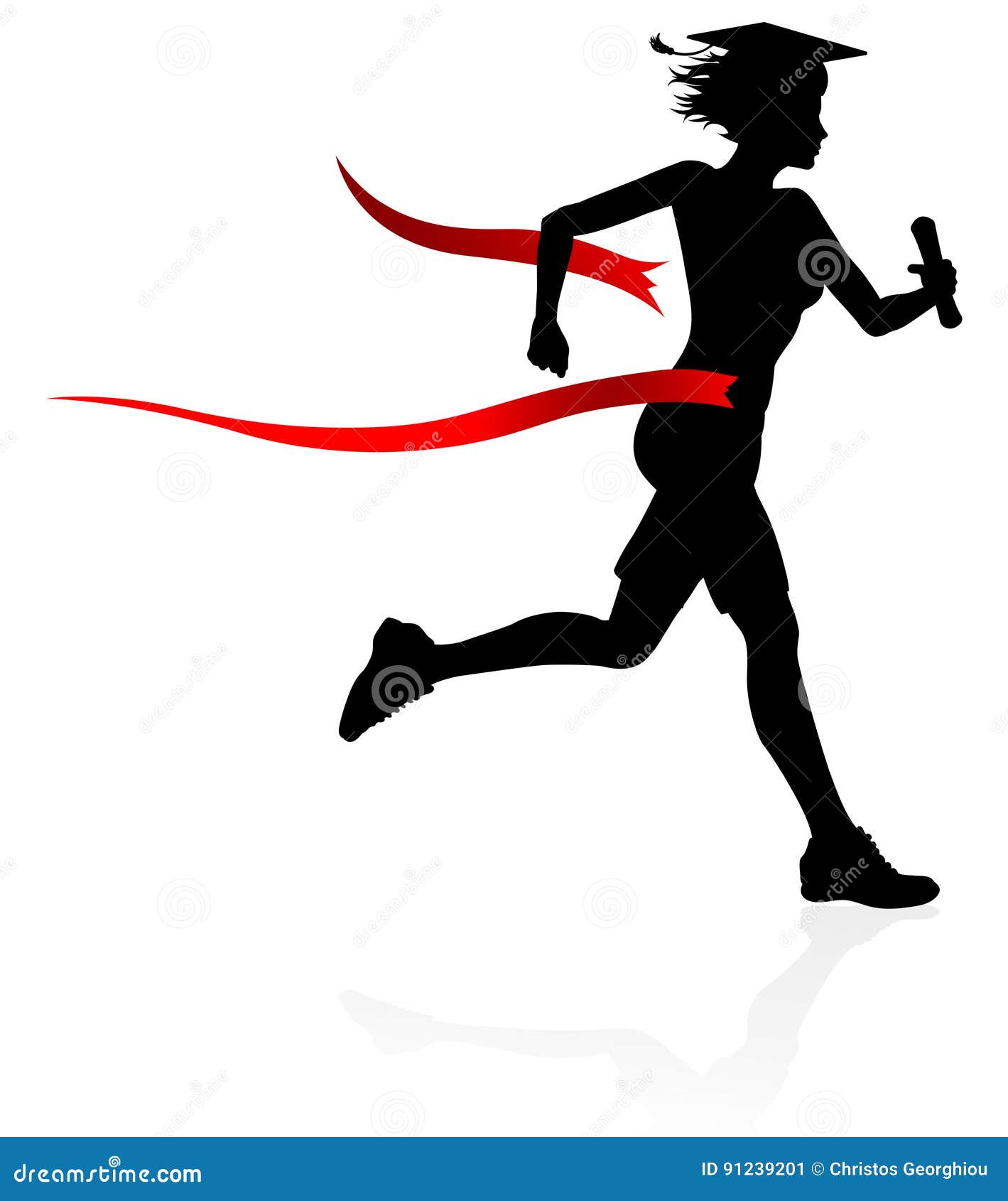 Conceito Graduado Da Educação Do Meta Da Raça Ilustração do Vetor ...