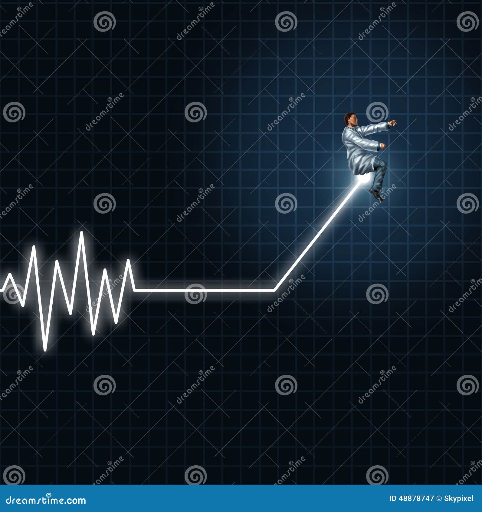 Conceito médico da saúde ilustração stock. Ilustração de investigador ...