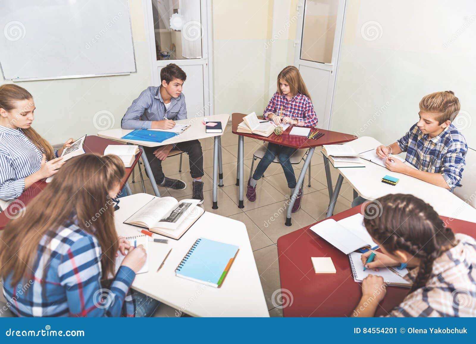 Concentrated Children Sitting in Circle Stock Image - Image of colour ...