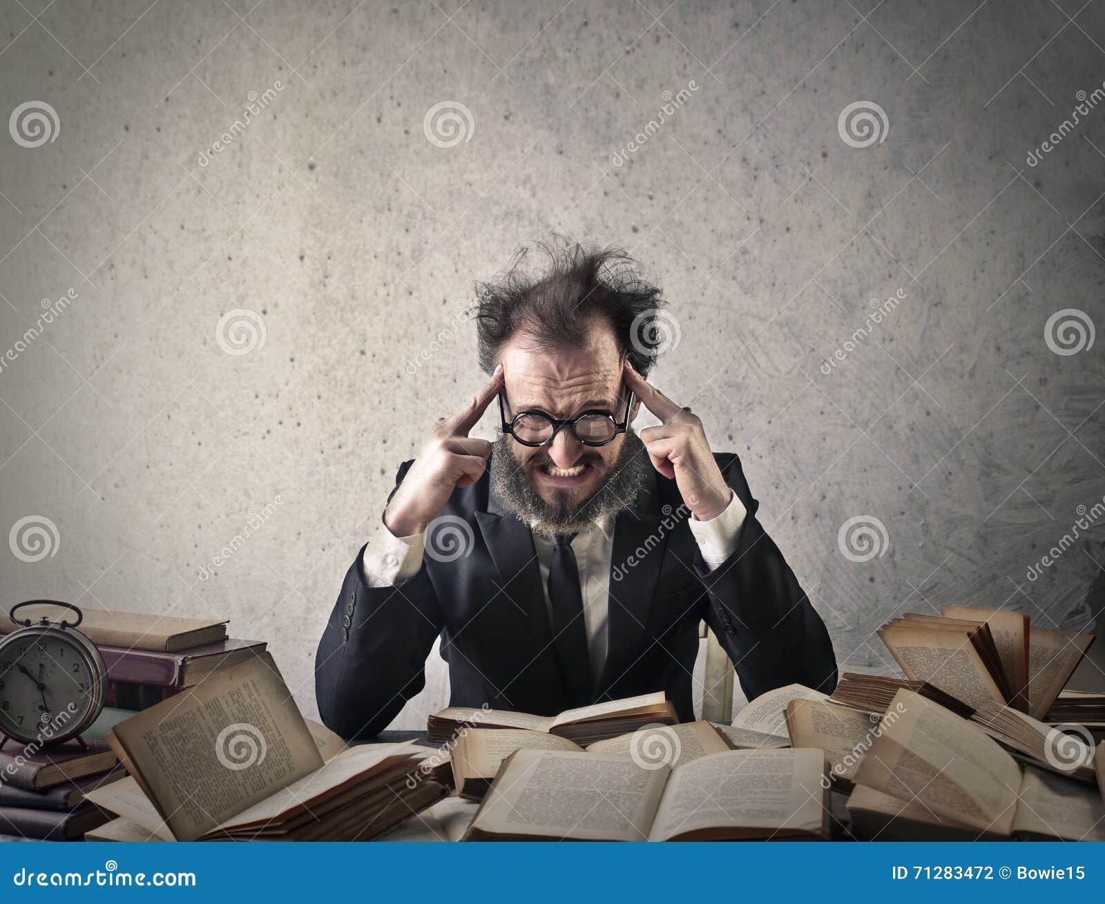 Concentrated man stock photo. Image of office, glasses - 71283472