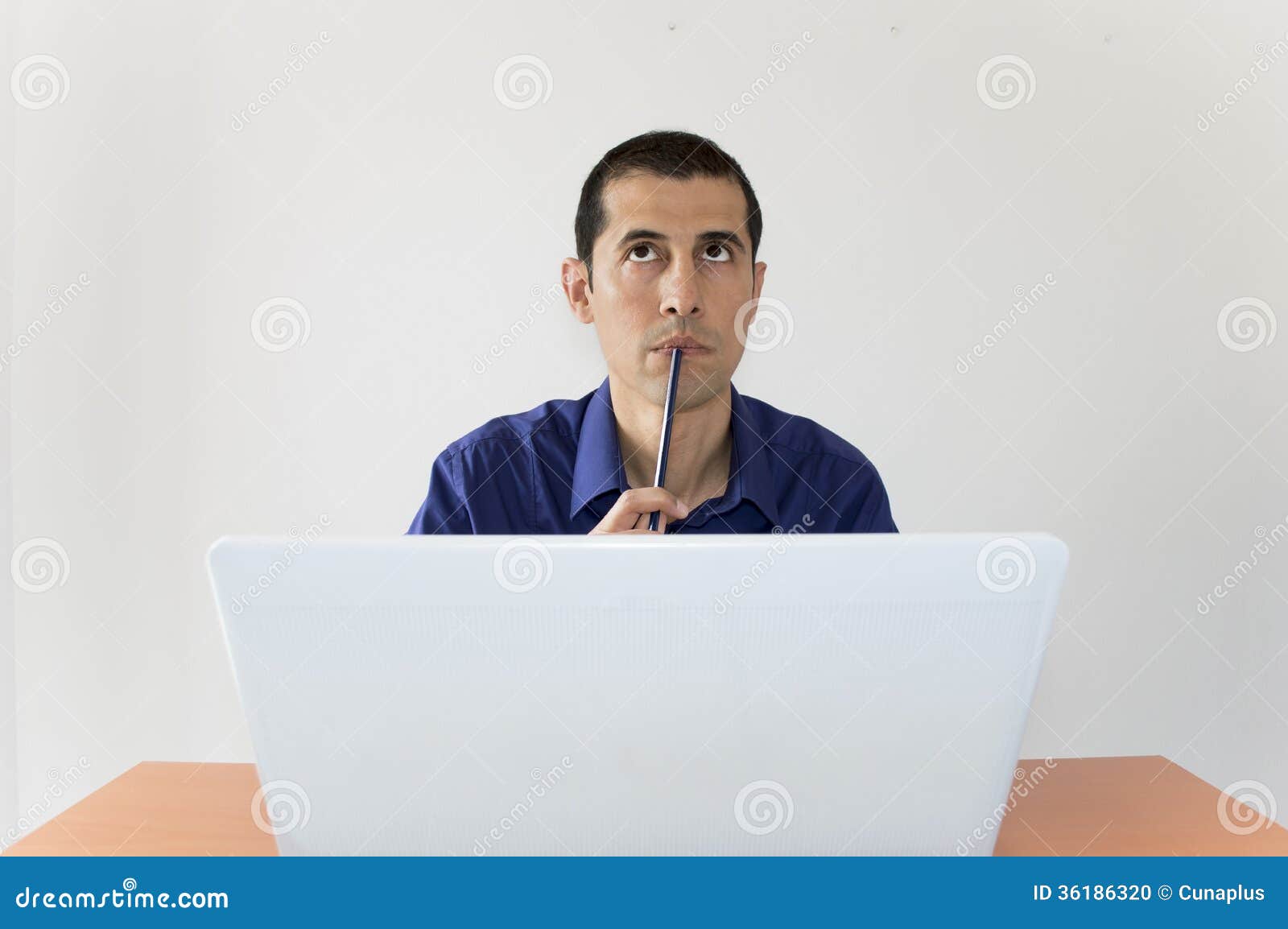 Concentrated man stock photo. Image of look, formal, portrait - 36186320