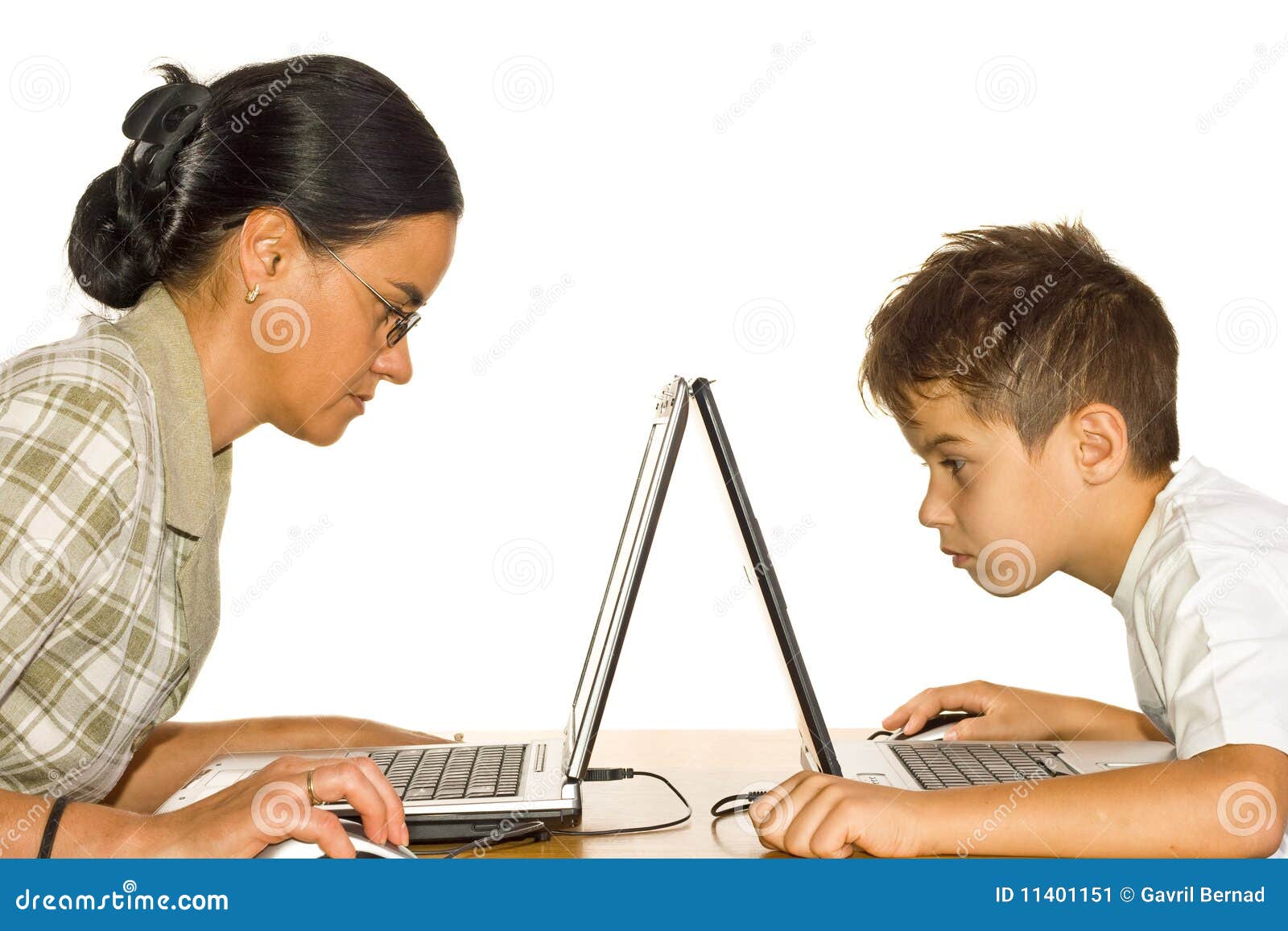 Concentrated on pc work stock image. Image of internet - 11401151