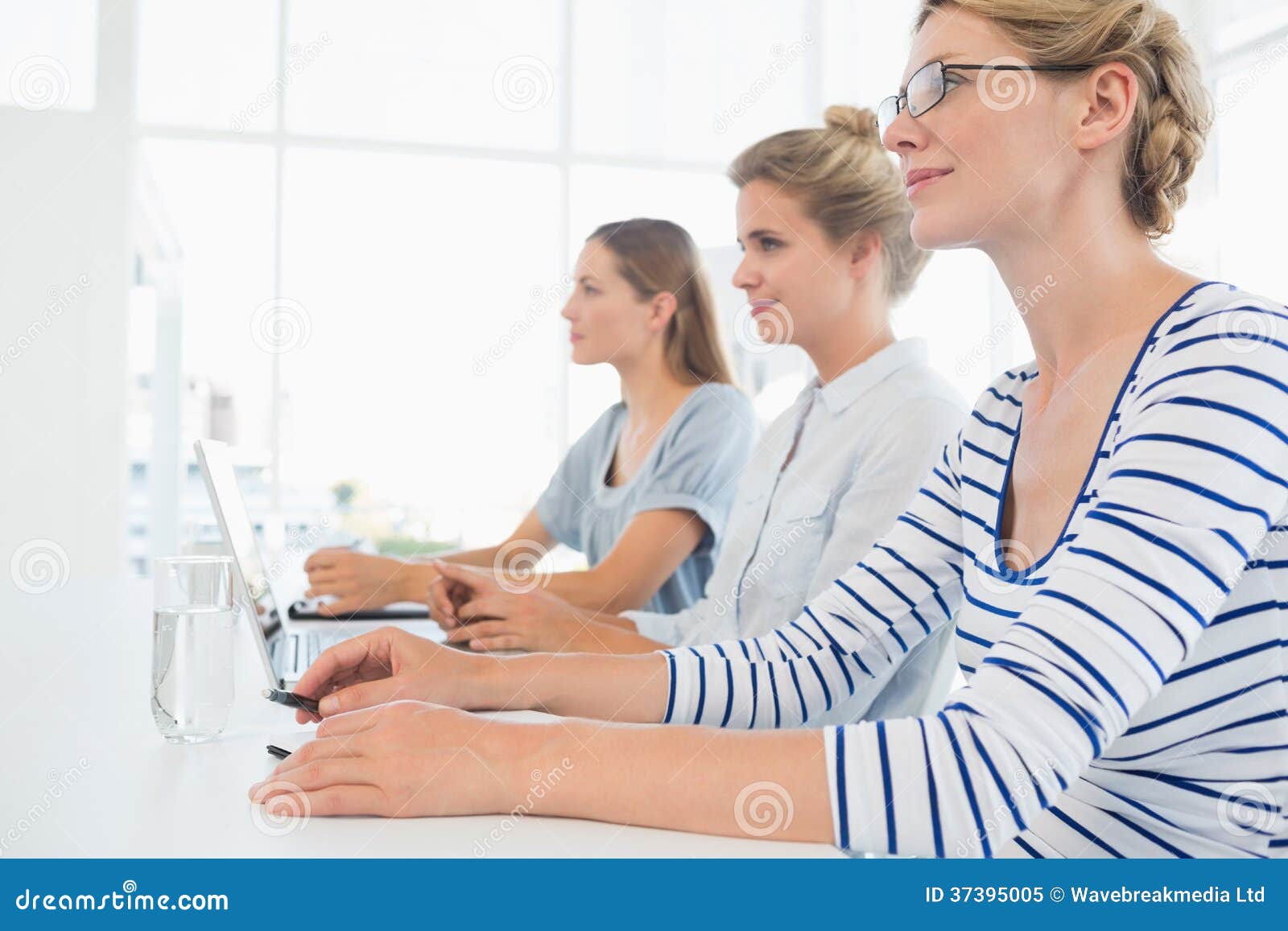 Concentrated People Working in Office Stock Image - Image of profession ...