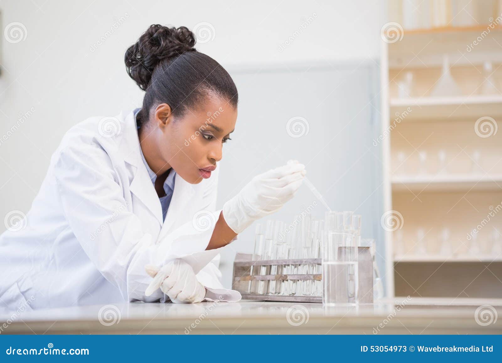 343 Scientist Observing Test Tube Laboratory Stock Photos - Free ...