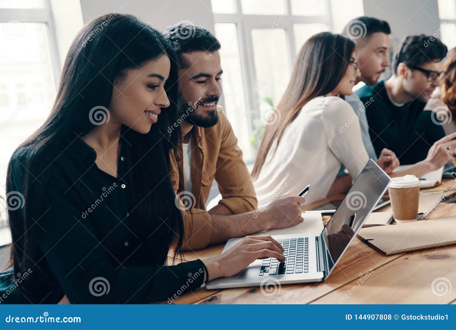 Concentrated at work. stock photo. Image of ideas, confidence - 144907808