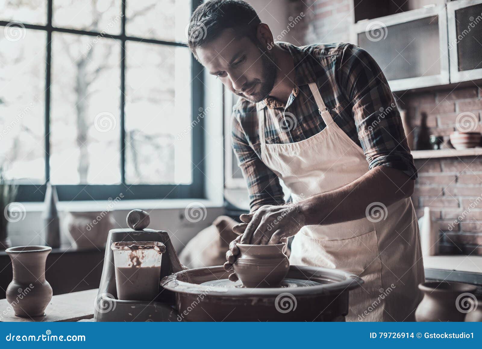 Concentrated at work. stock photo. Image of concentration - 79726914