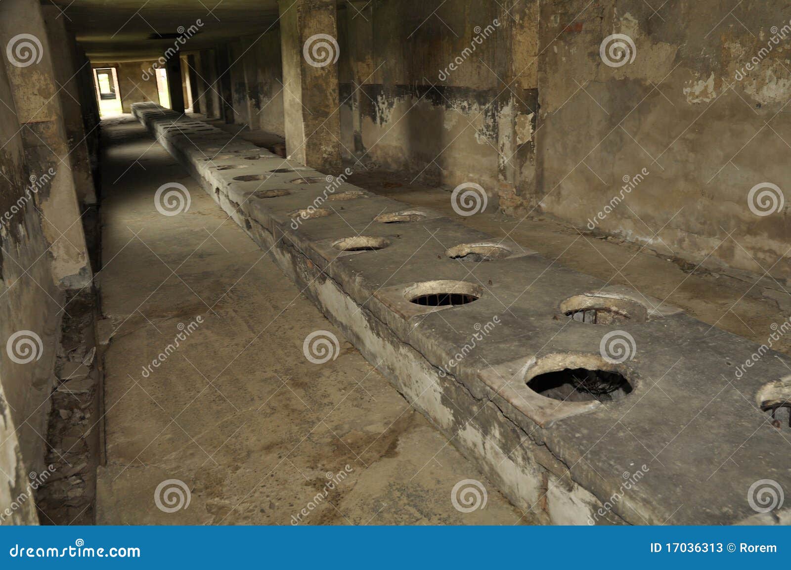 Toilets From A Nazi Concentration Camp Auschwitz Editorial Photo ...