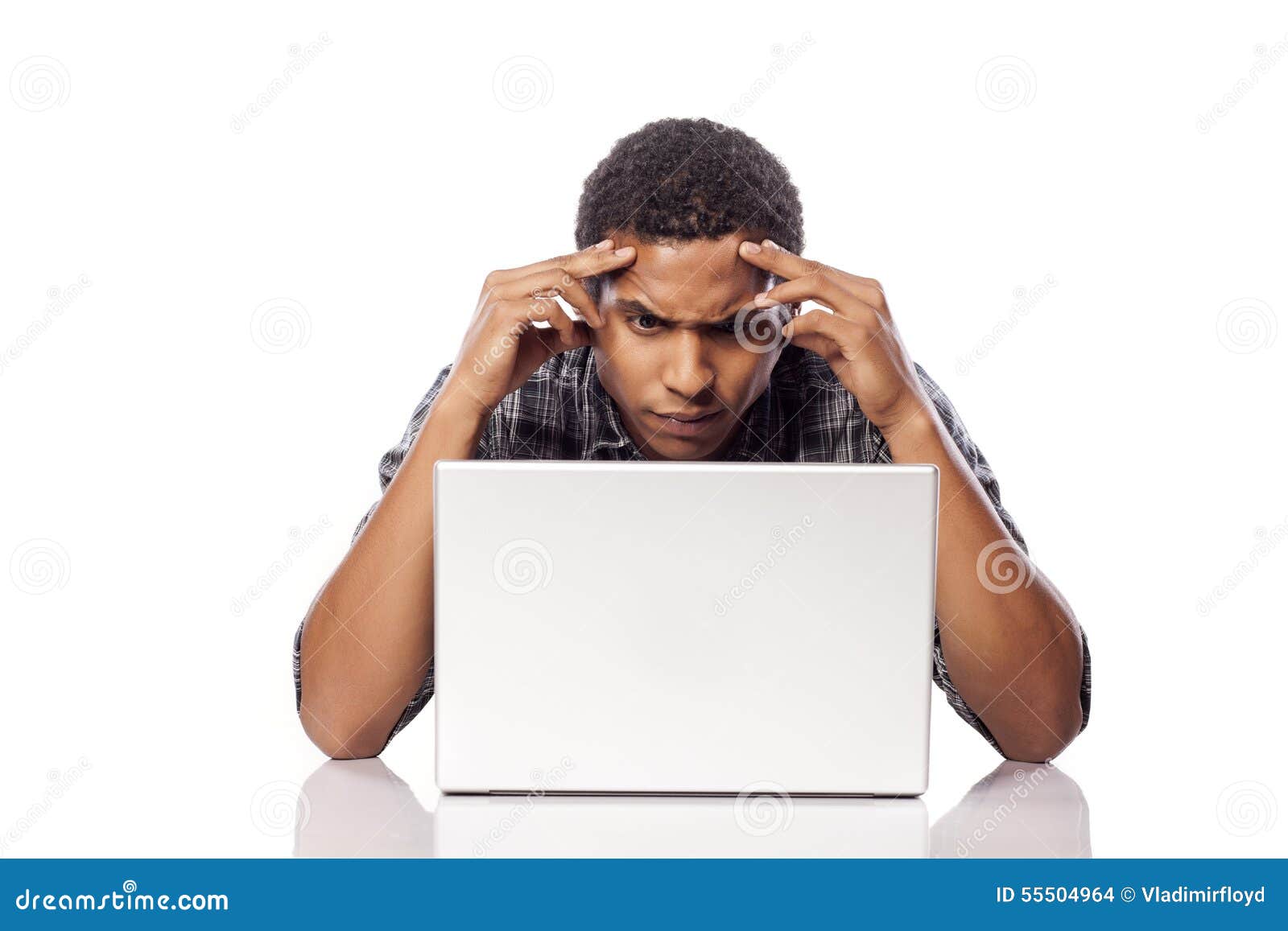Concentration stock photo. Image of businessman, concentration - 55504964