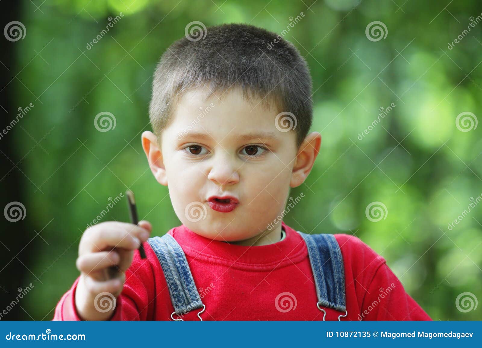 Concentration Facial Expression Stock Image - Image of person, tension ...