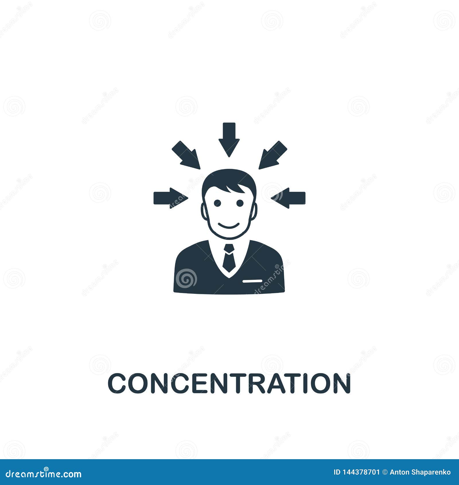 Concentration Icon. Creative Element Design from Productivity Icons ...
