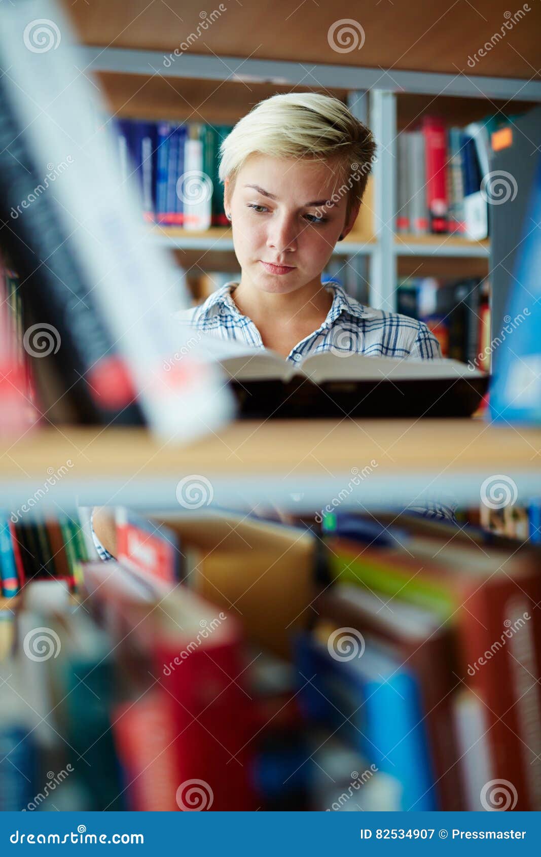 Concentration stock image. Image of library, concentration - 82534907