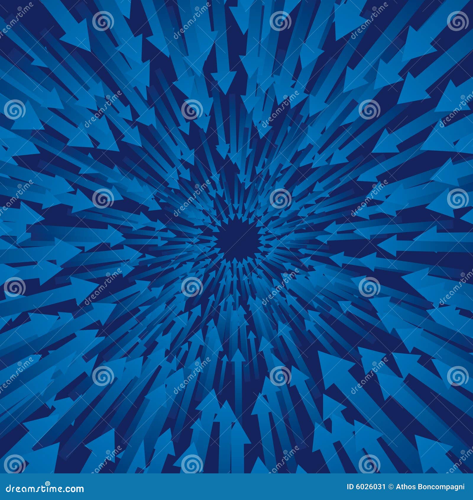 Concentric arrows stock vector. Illustration of guide - 6026031