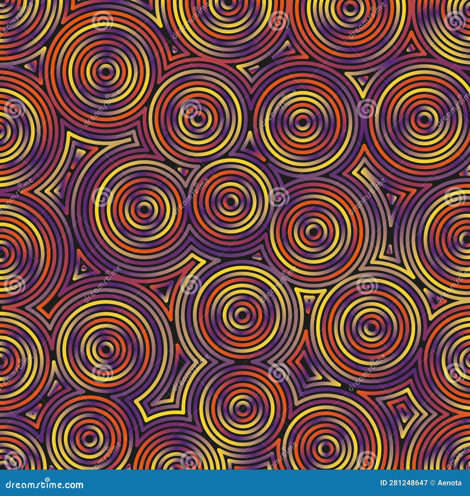 Concentric Backgrounds - Vector Illustration Stock Vector ...