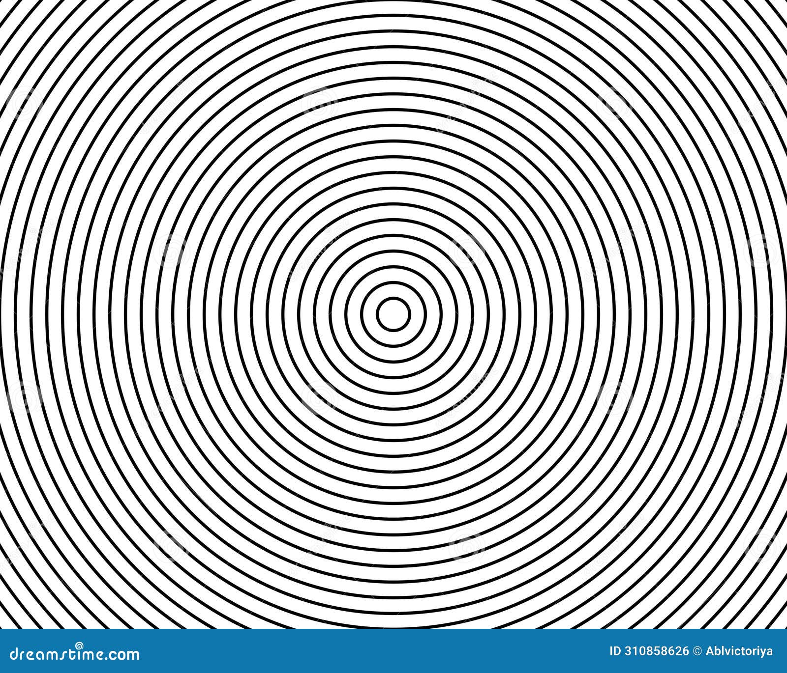 Concentric Black and White Circles Background. Ripples Texture ...